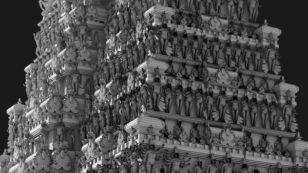 Hindu Temple 3D model - TurboSquid 1757356