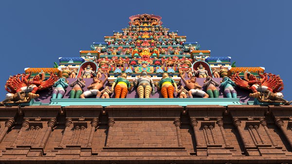 Hindu Temple 3D model - TurboSquid 1757356