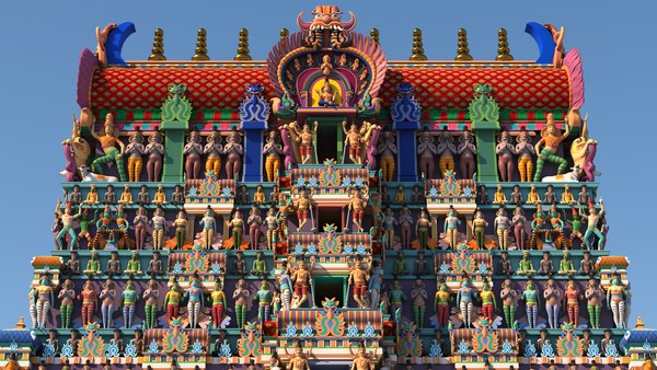 Hindu Temple 3D model - TurboSquid 1757356
