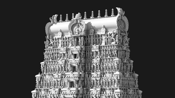 Hindu Temple 3D model - TurboSquid 1757356