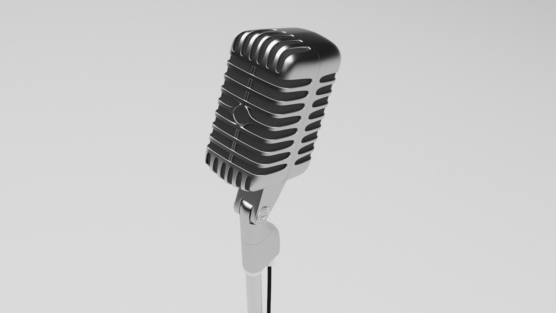 3D Model Retro Microphone - TurboSquid 1385905