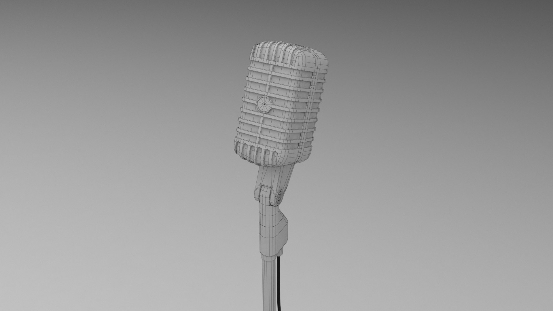 3D Model Retro Microphone - TurboSquid 1385905