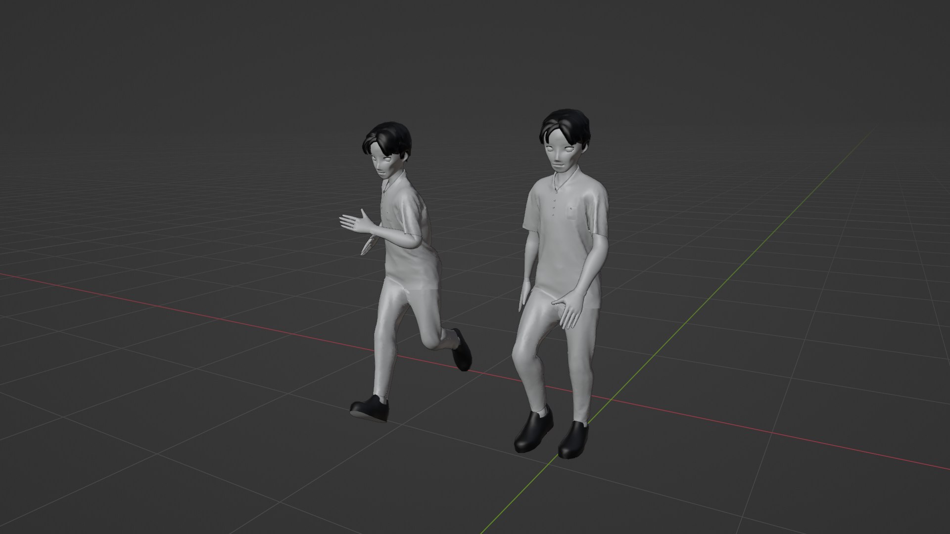Cartoon Character Walking and Running Animation 3D model - TurboSquid ...