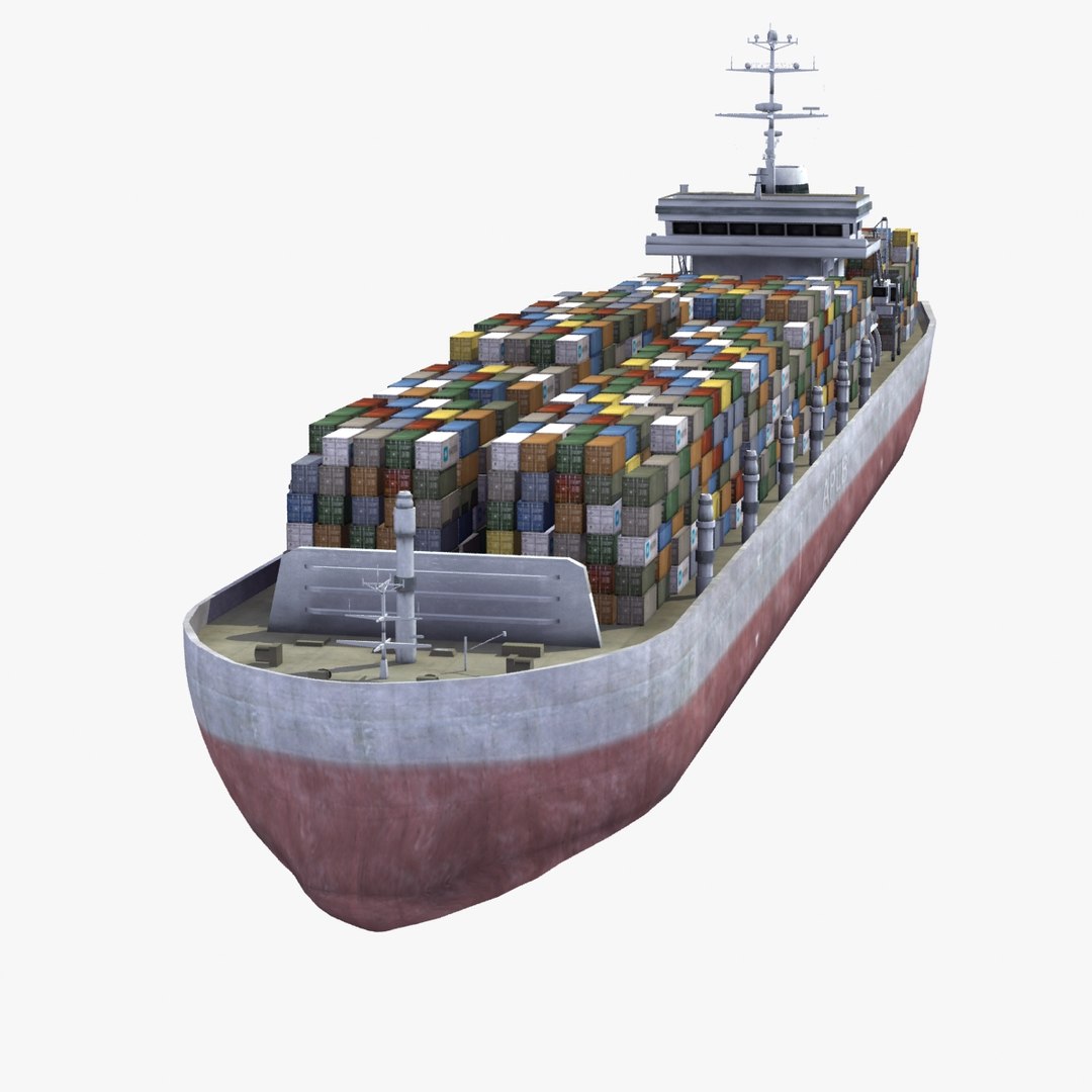 Container Ship 3d Model