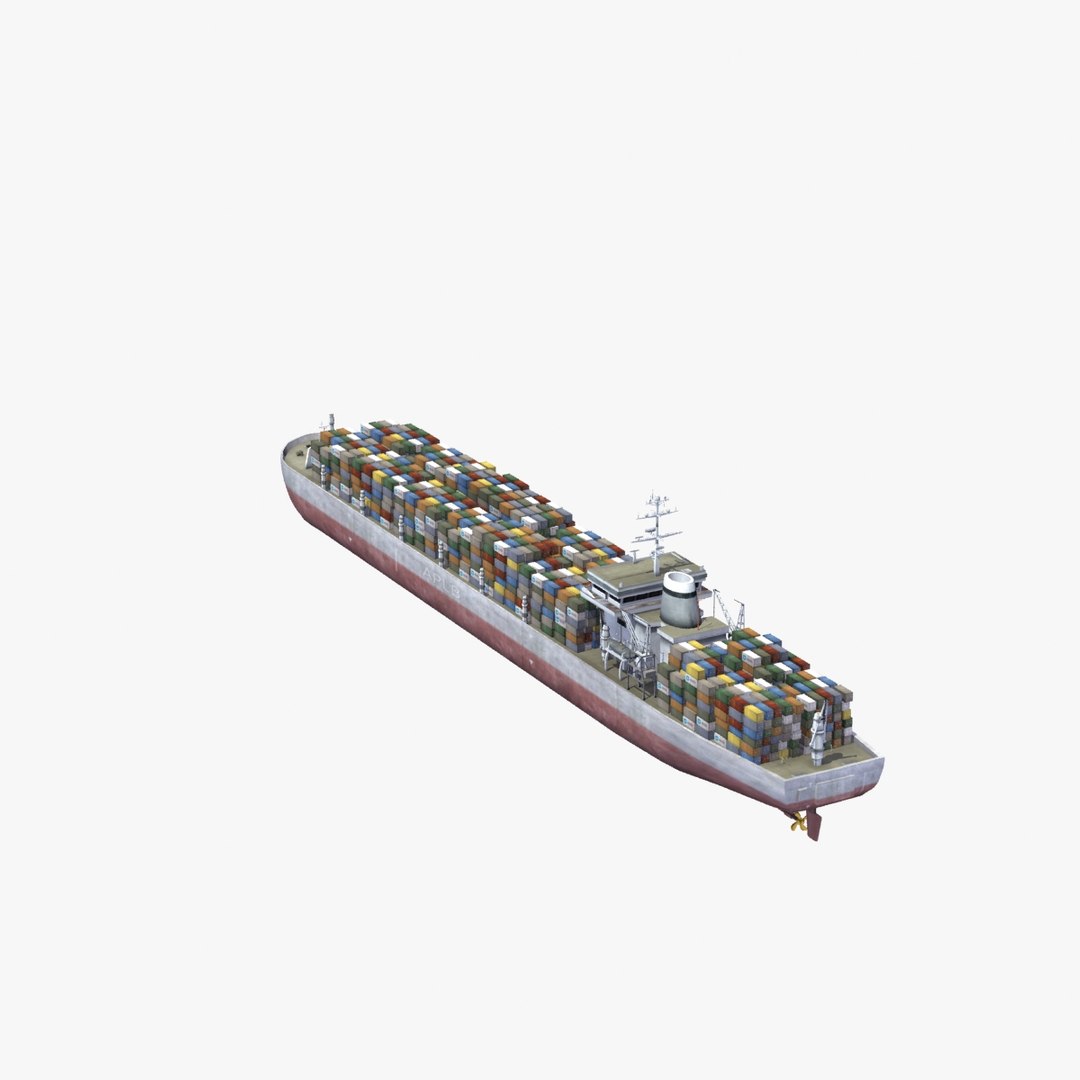 Container Ship 3d Model