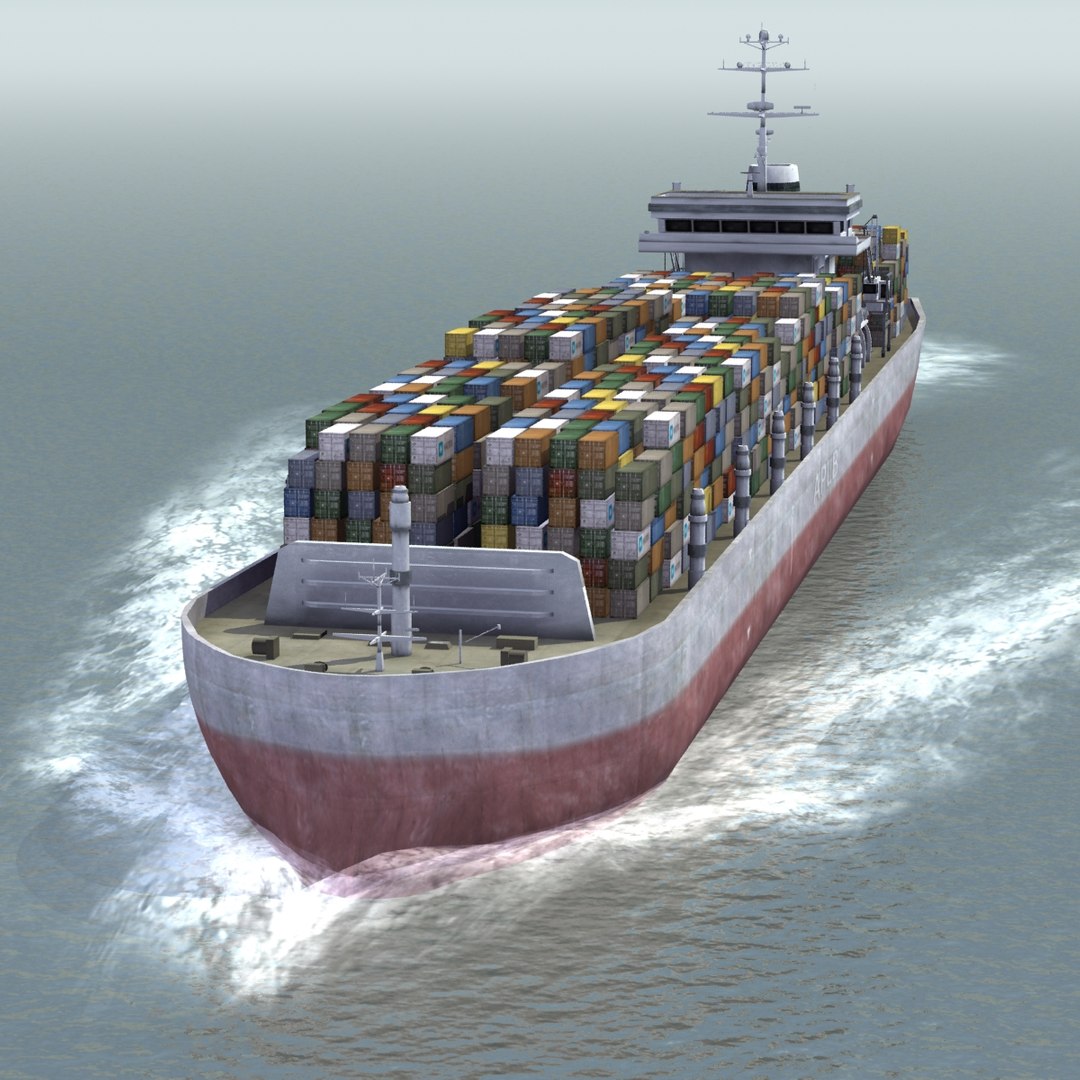Container Ship 3d Model