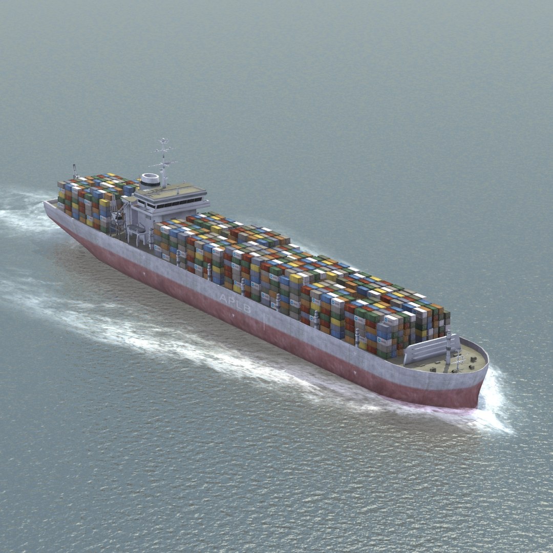 Container Ship 3d Model