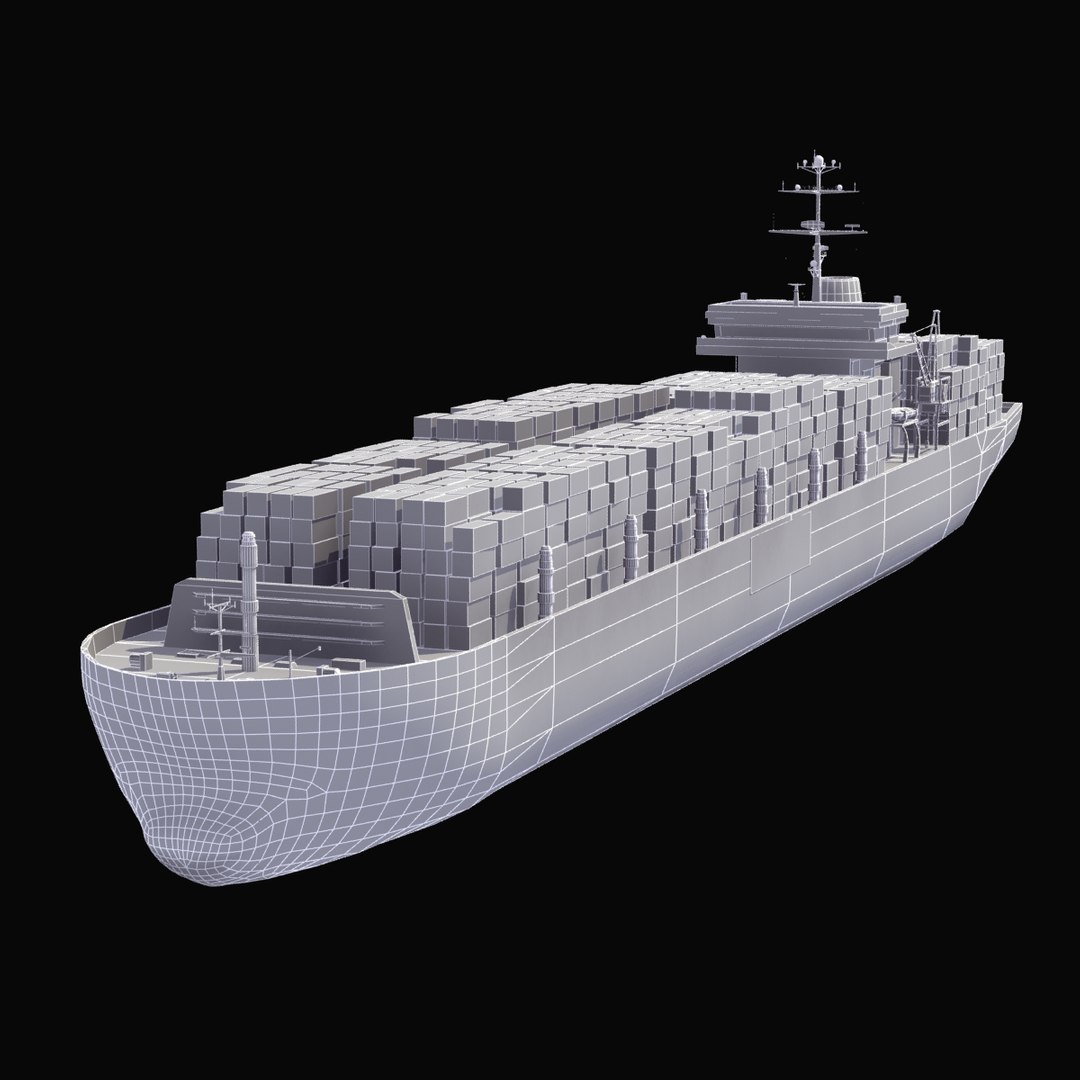 Container Ship 3d Model