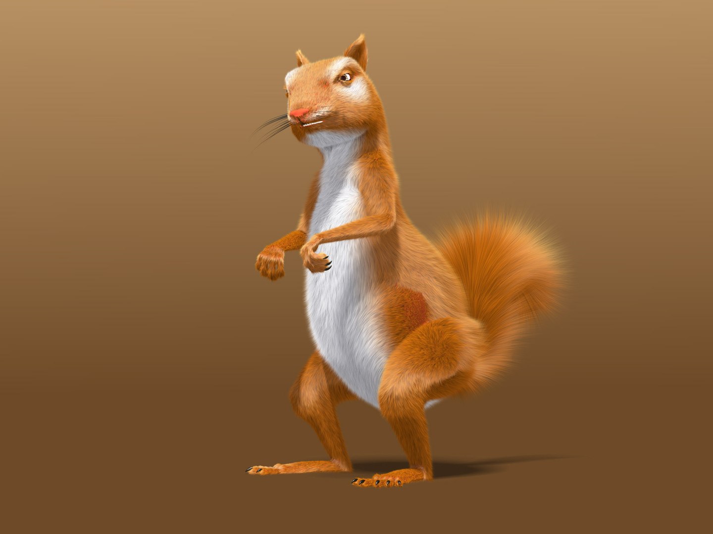 Squirrel Animation Rigged 3d Max