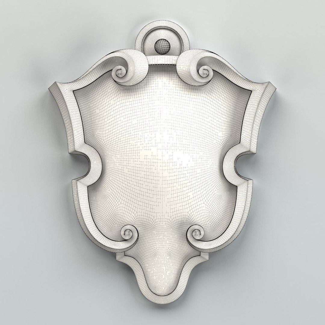 3D Decorative Cartouche - TurboSquid 1394898
