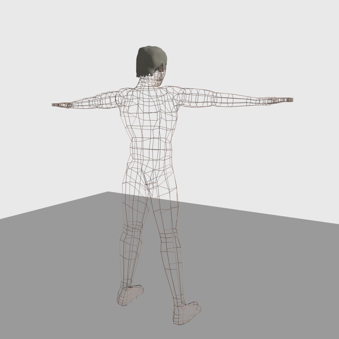 3d Model Of Man Body