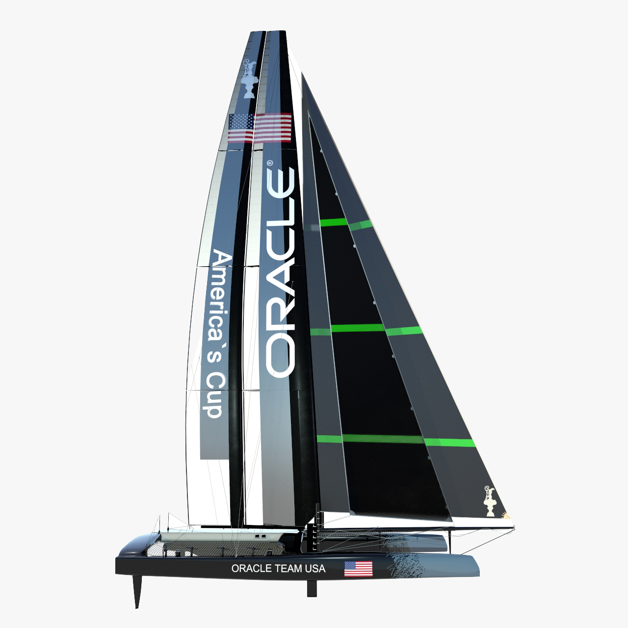 3d model america s cup boats