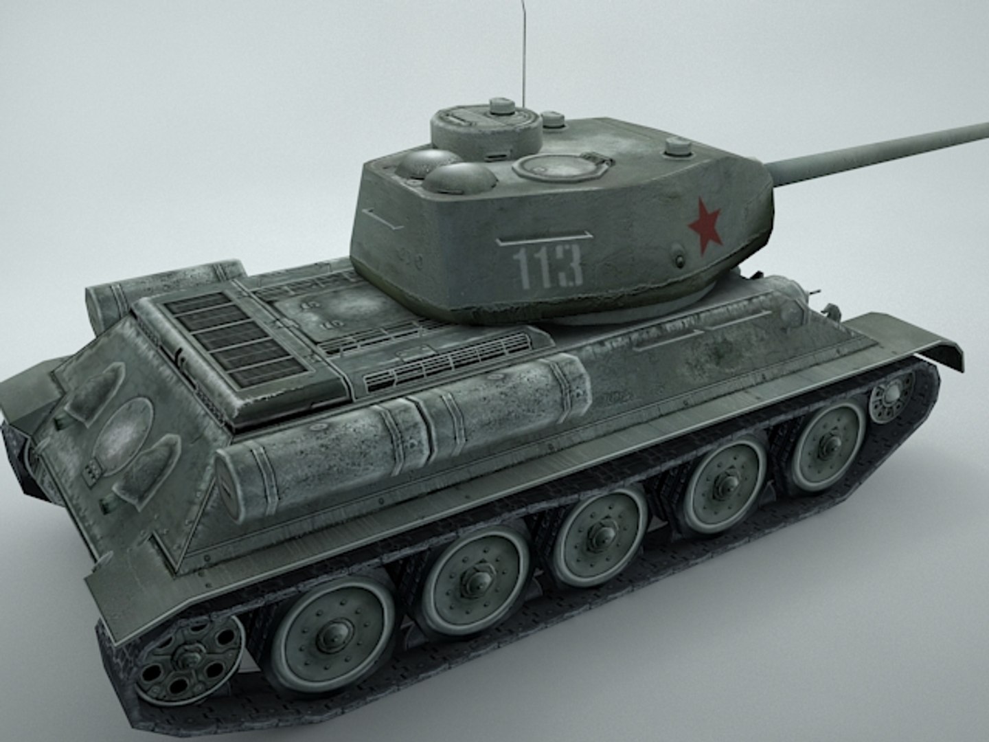 3d Model T-34 Tank