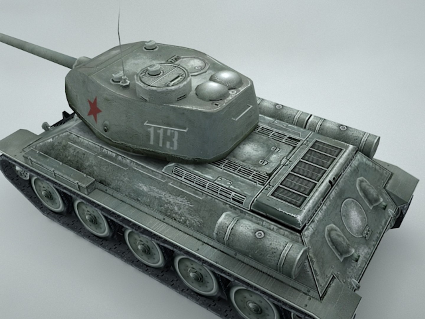 3d Model T-34 Tank