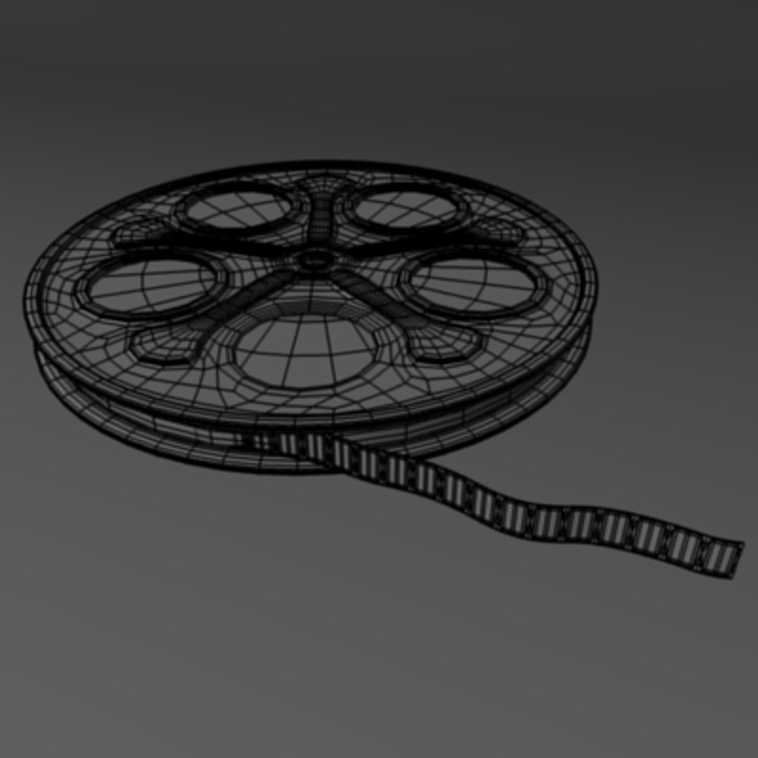 3ds max film reel