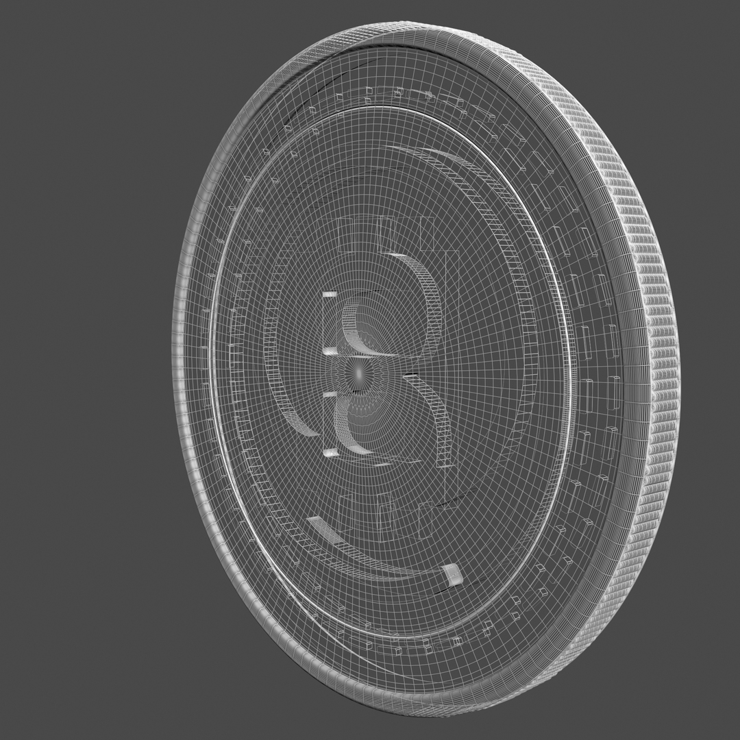 3D Credo Cryptocurrency Gold Coin Model - TurboSquid 1784094