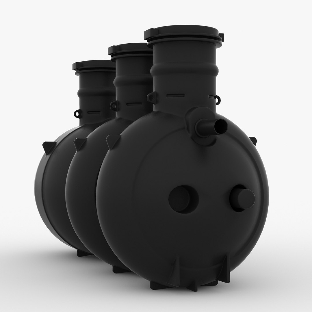 Plastic Septic Tank 3d Model