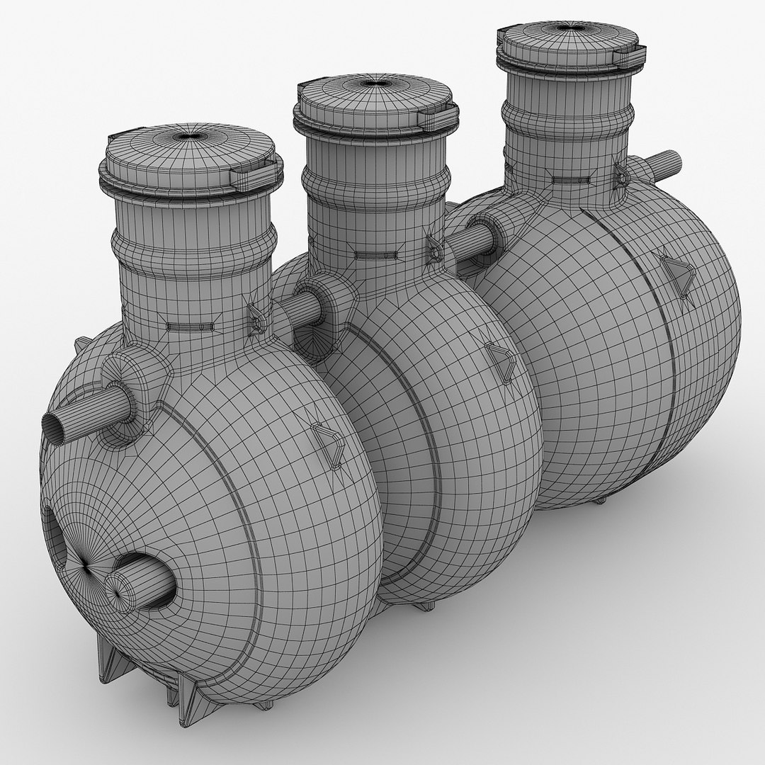 Plastic Septic Tank 3d Model