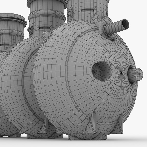 plastic septic tank 3d model