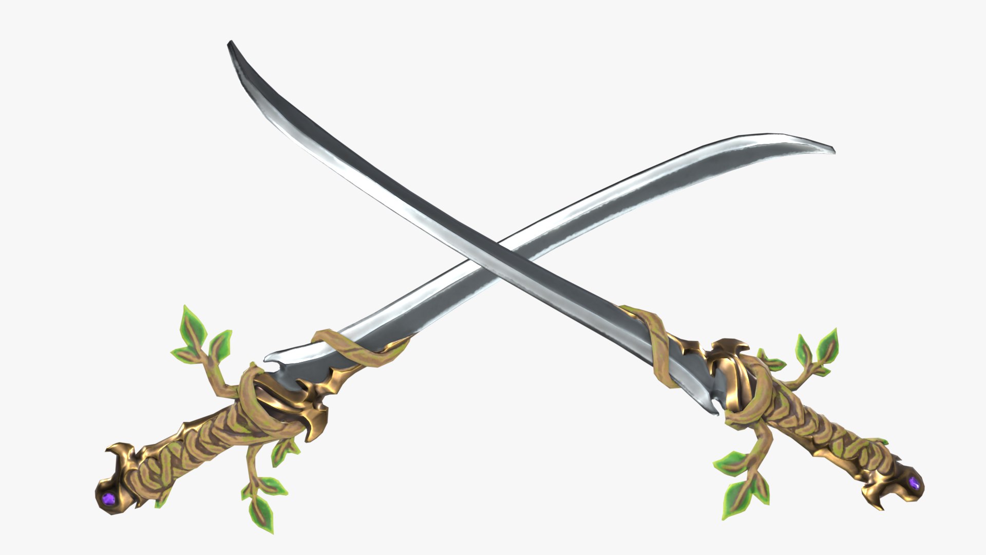 3D Stylized Fantasy RPG Weapon Sword Katana Uchigatana Buster Claymore ...