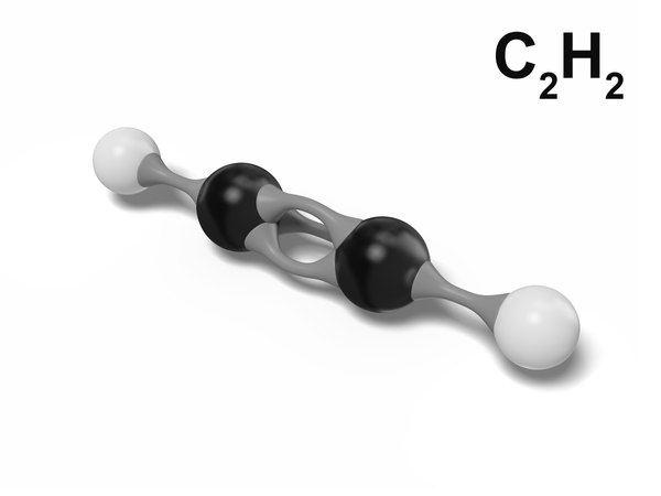Acetylene molecule c2h2 modeled 3D - TurboSquid 1538066