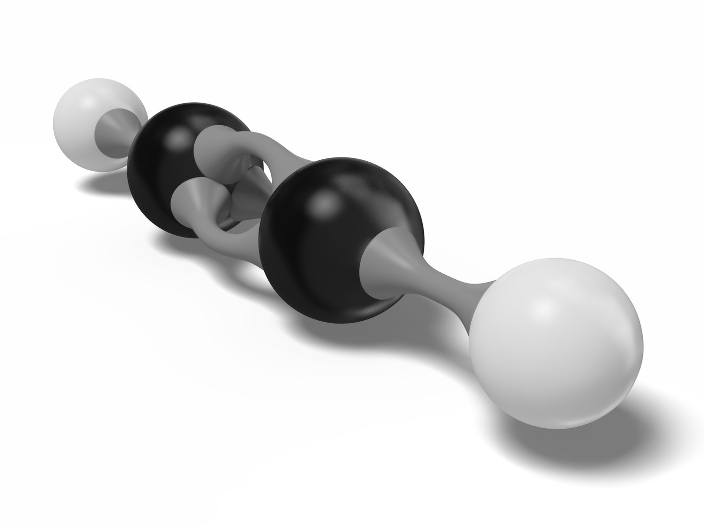 Acetylene Molecule C2h2 Modeled 3D - TurboSquid 1538066