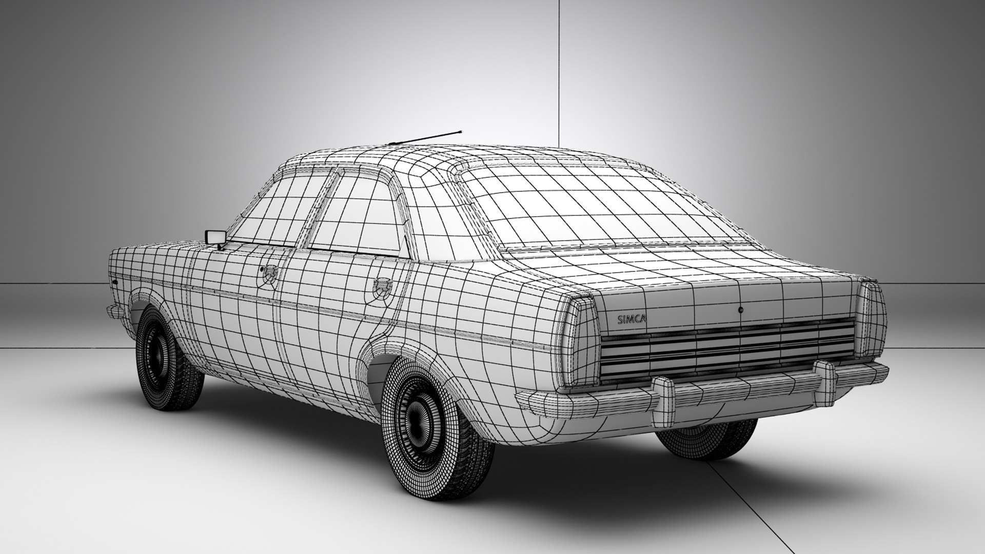 realistic chrysler simca 160 3ds