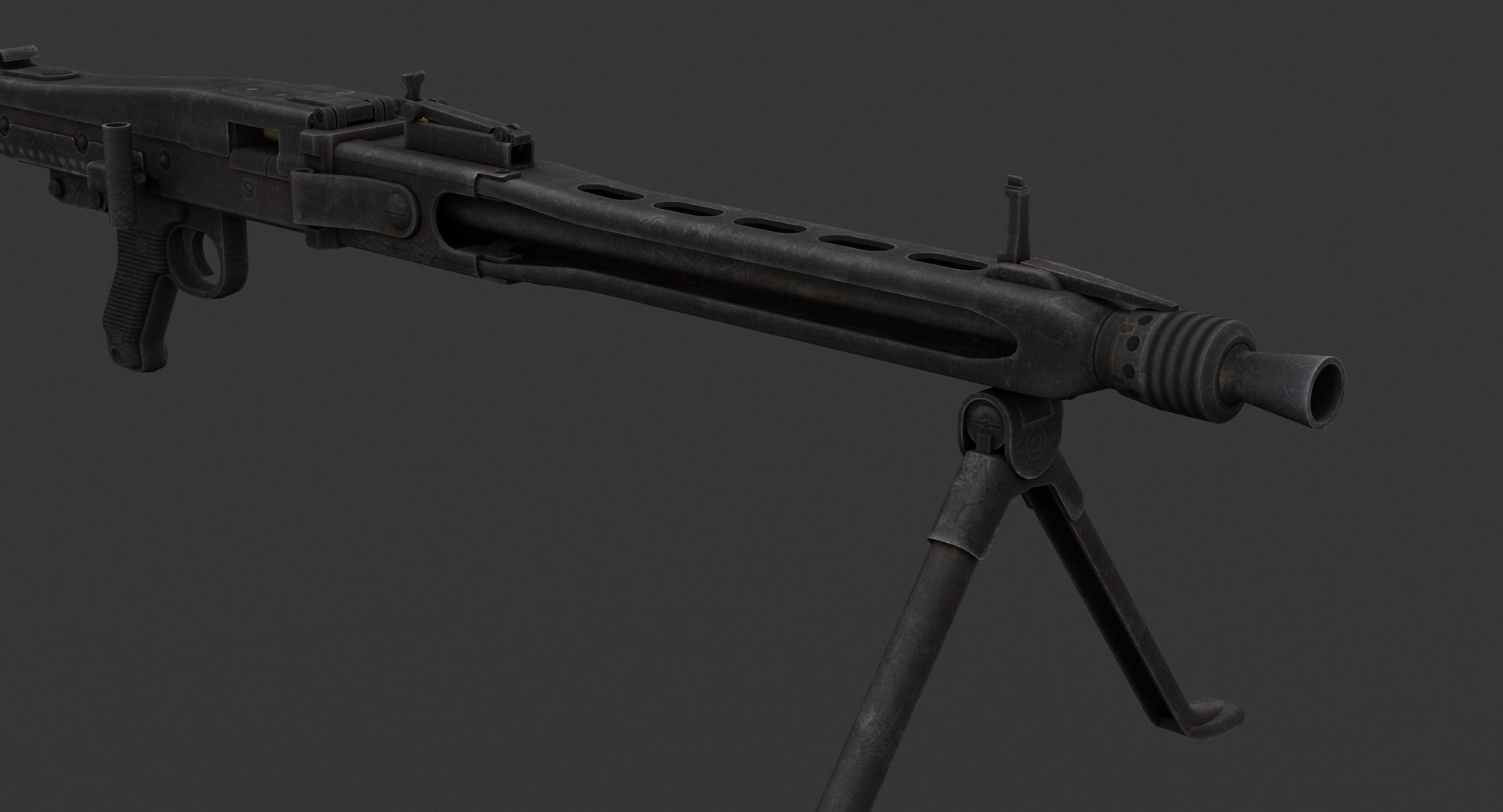 Rheinmetall Mg 3 Machine Gun Model - TurboSquid 1383555