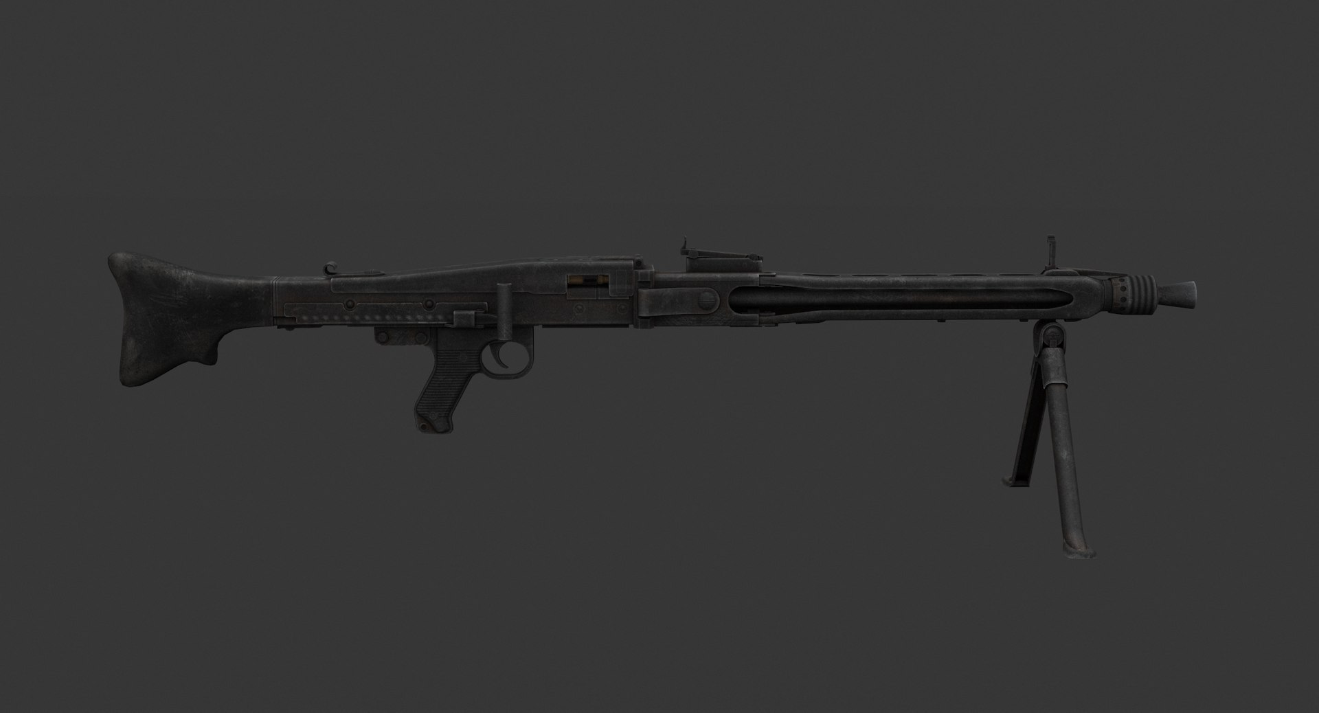 Rheinmetall Mg 3 Machine Gun Model - TurboSquid 1383555