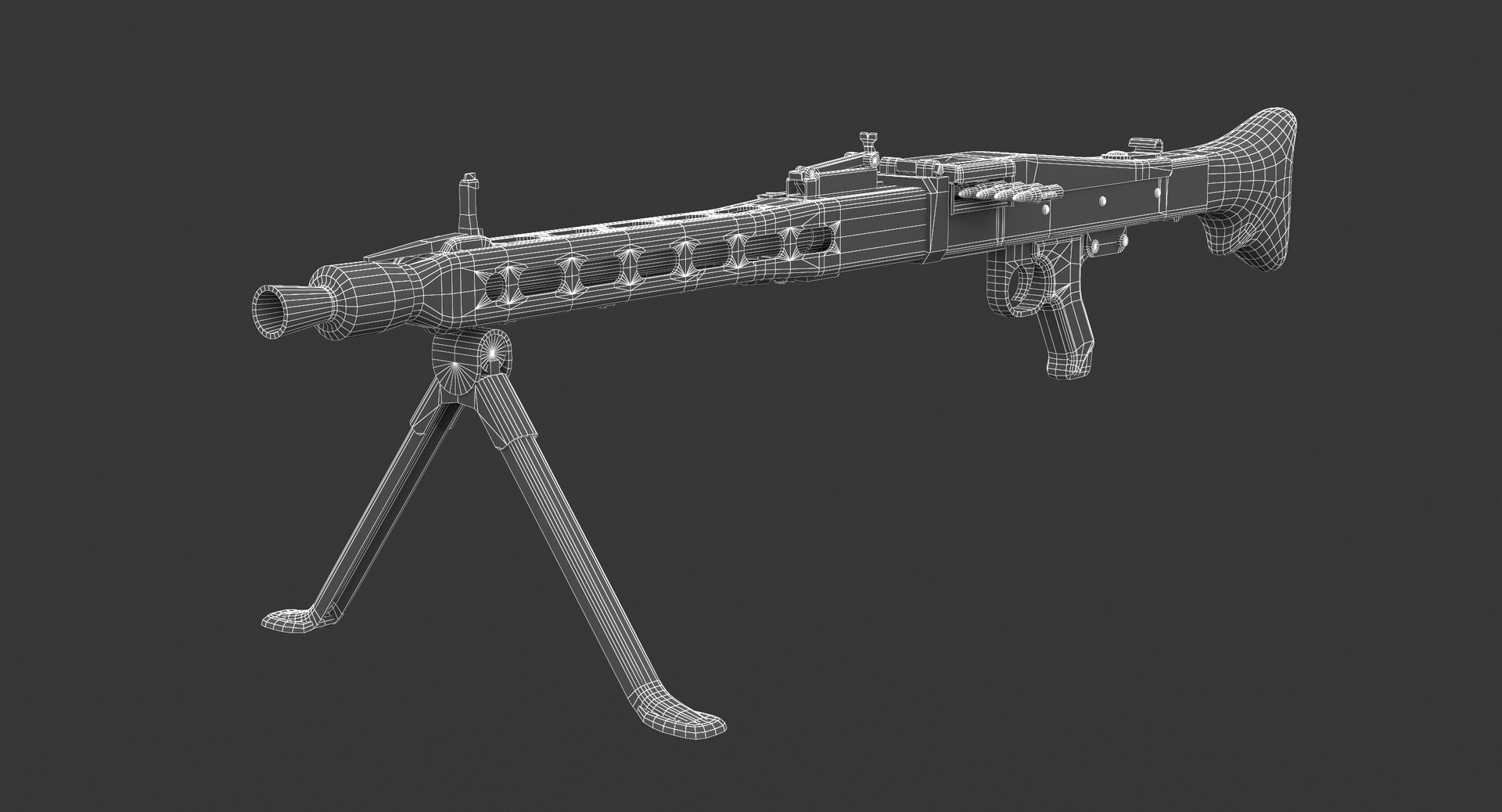 Rheinmetall Mg 3 Machine Gun Model - TurboSquid 1383555