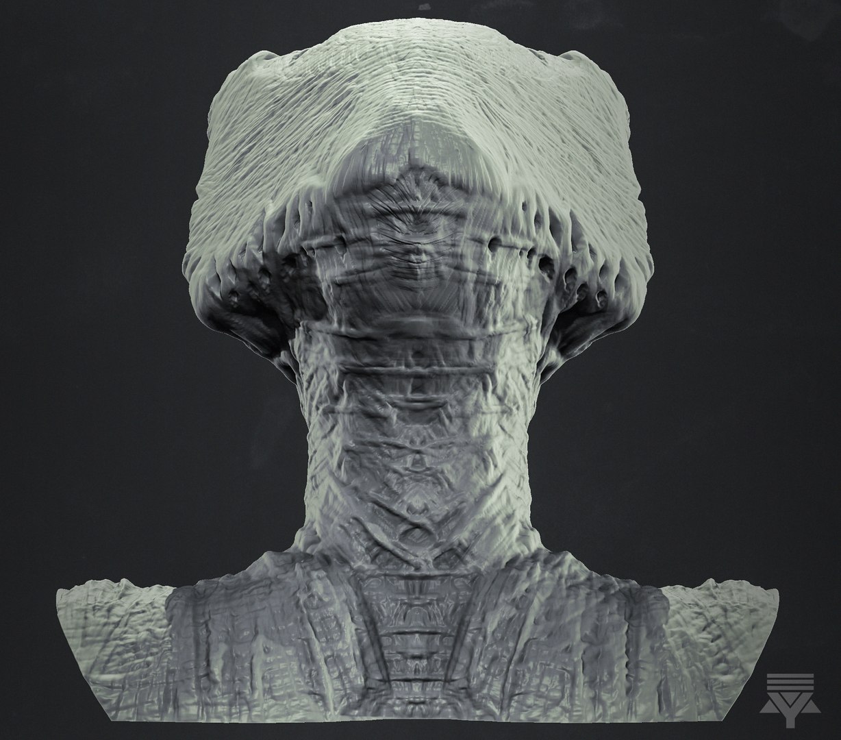 3D Highpoly Creature Bust Model - TurboSquid 1189520