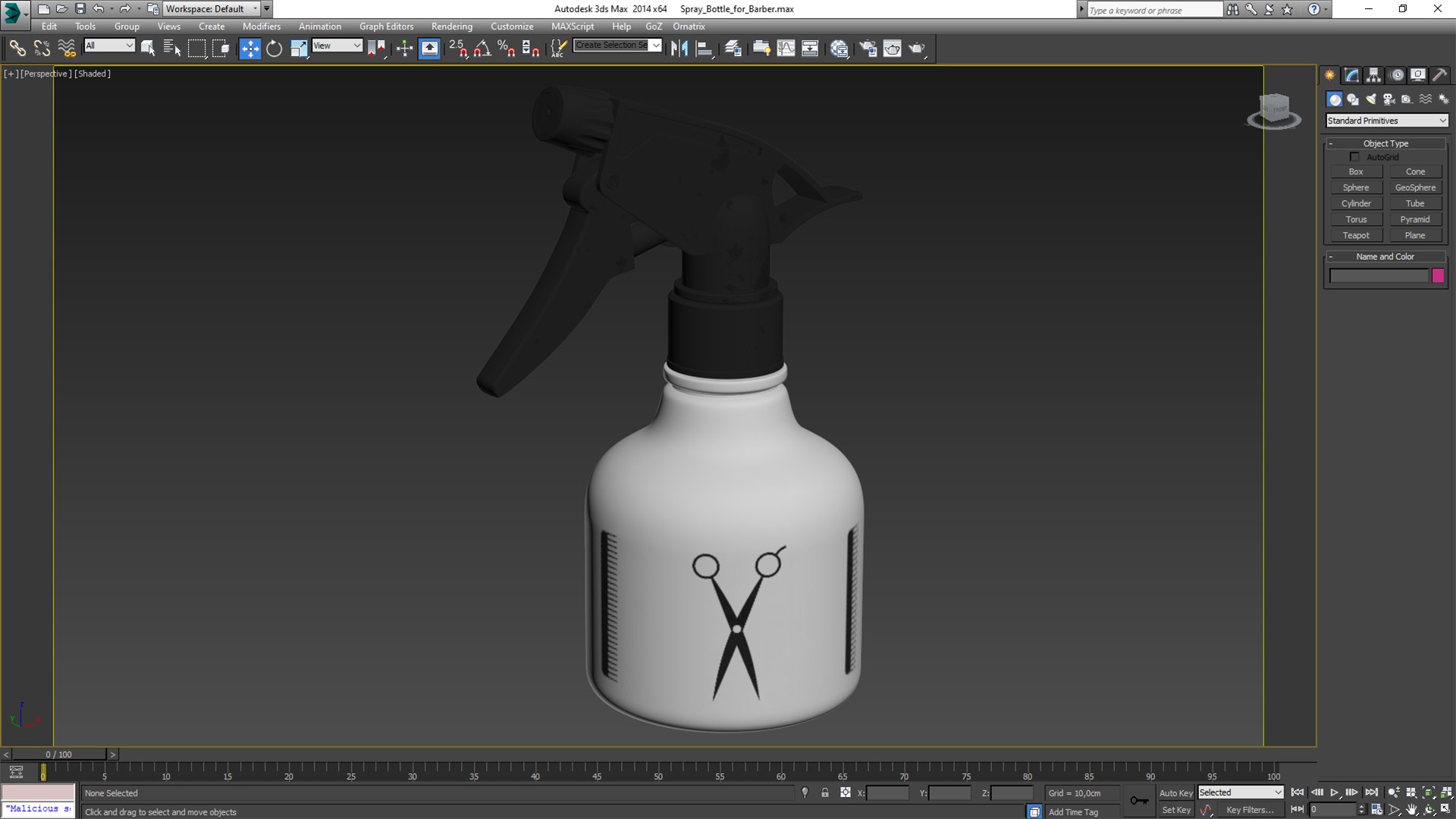 Spray bottle barber 3D model - TurboSquid 1634415