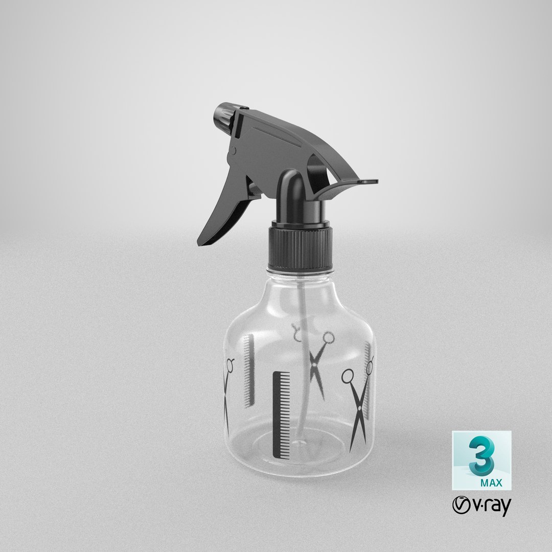 Spray bottle barber 3D model - TurboSquid 1634415