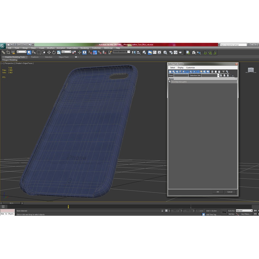 iphone 6 leather case 3d model