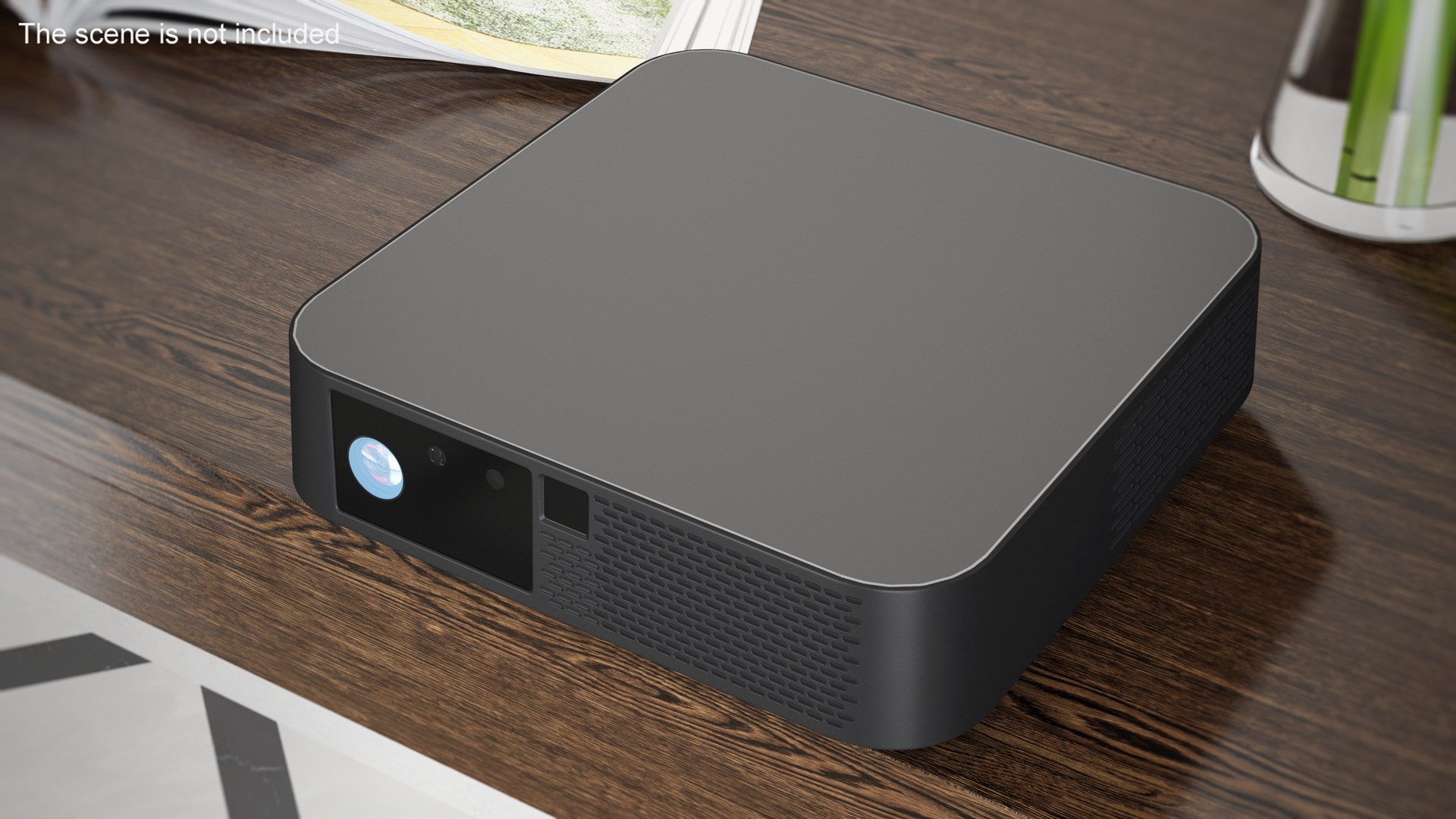 3D Compact LED Projector Black On State - TurboSquid 2145490