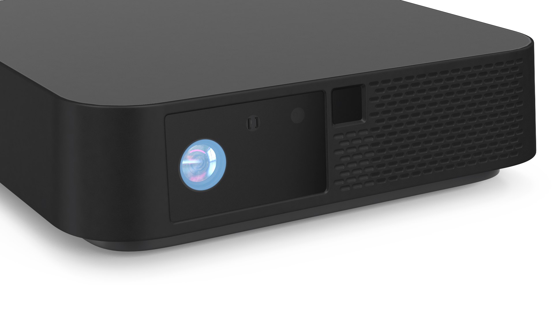 3D Compact LED Projector Black On State - TurboSquid 2145490
