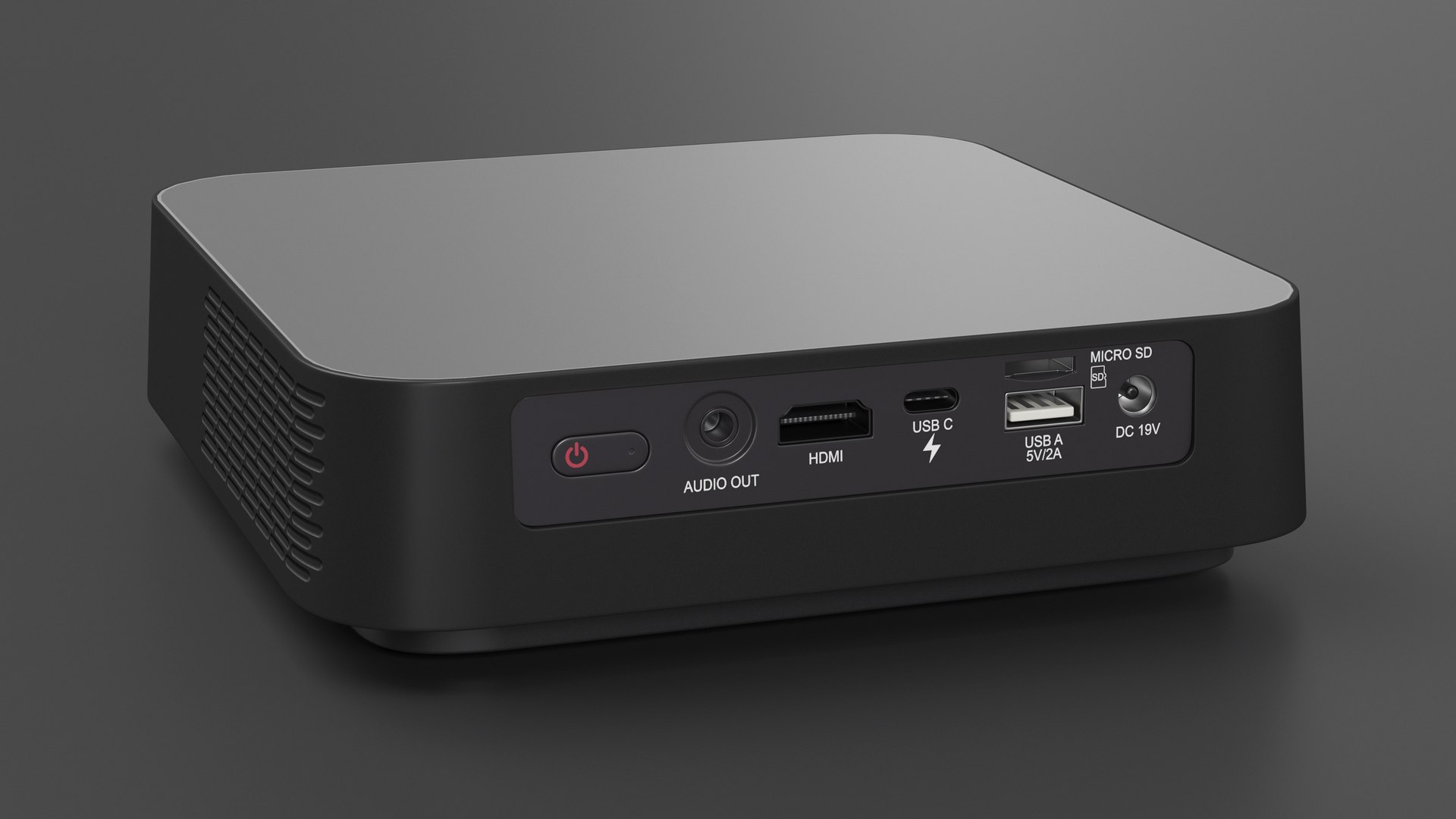 3D Compact LED Projector Black On State - TurboSquid 2145490