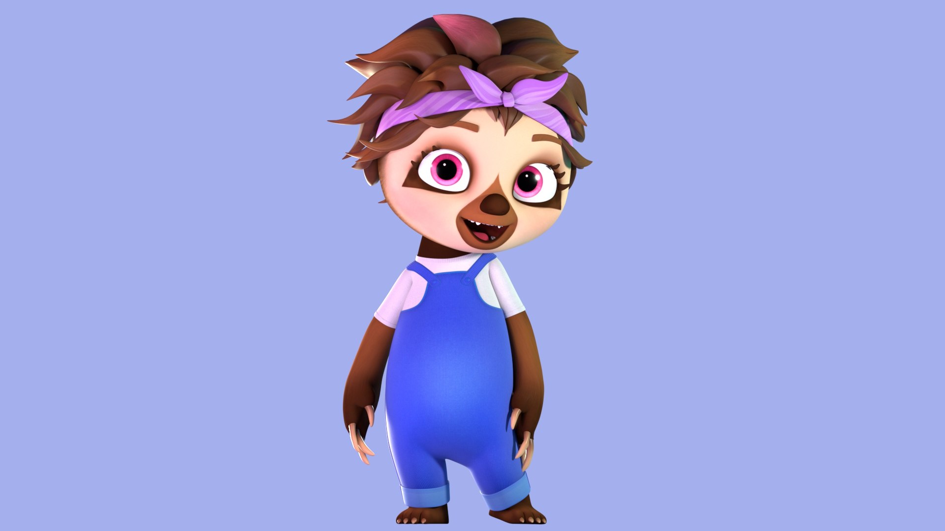 The Sloth Girl 3D Model - TurboSquid 1819123