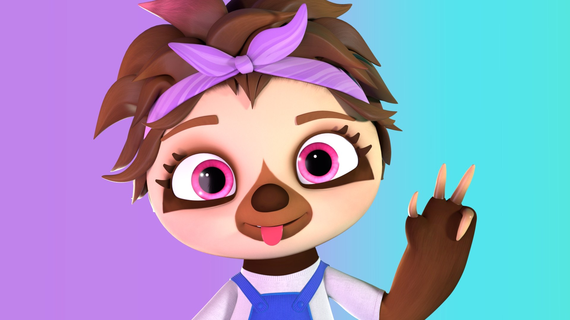 The Sloth Girl 3D Model - TurboSquid 1819123