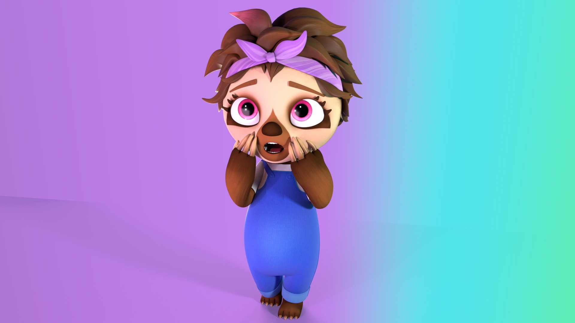 The Sloth Girl 3D Model - TurboSquid 1819123