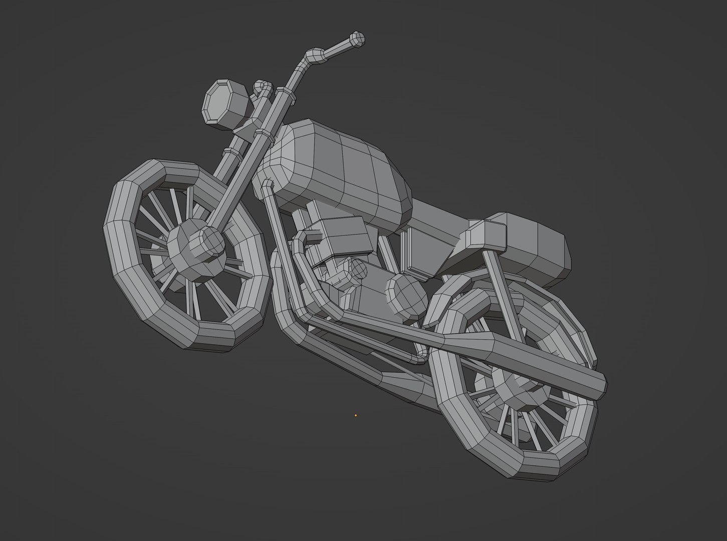 3D Low Poly Motorcycle - TurboSquid 2198965