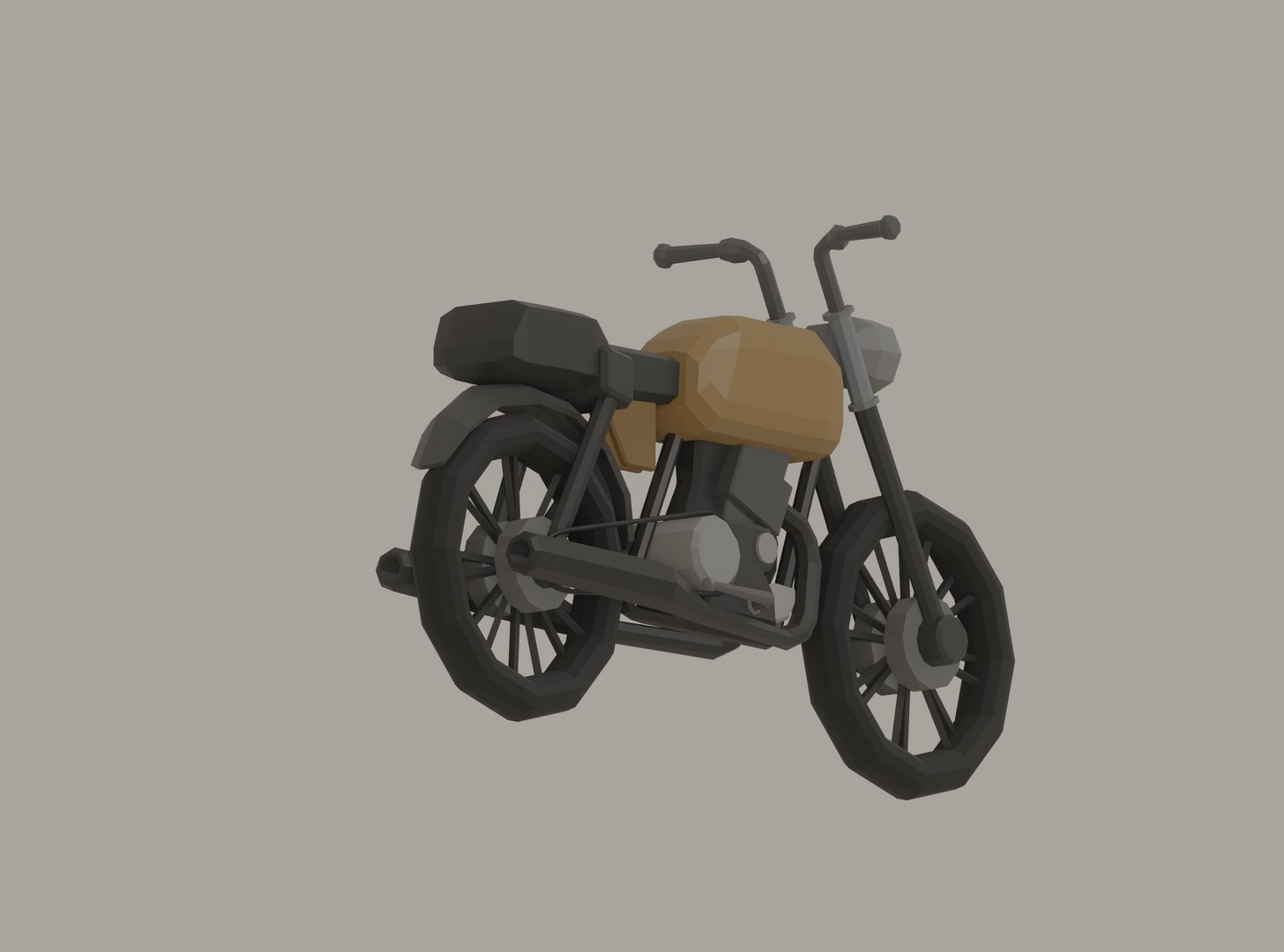 3D Low Poly Motorcycle - TurboSquid 2198965