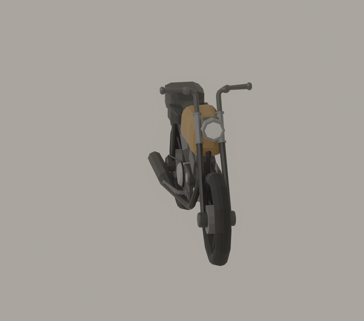 3D Low Poly Motorcycle - TurboSquid 2198965
