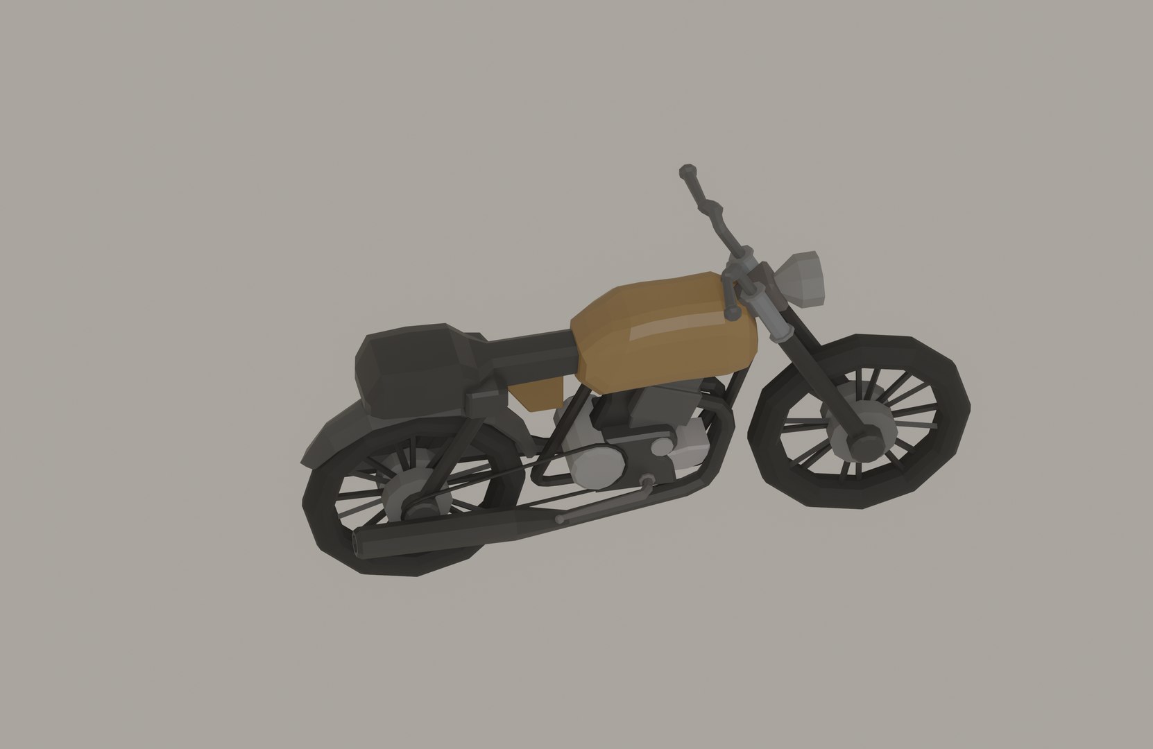 3D Low Poly Motorcycle - TurboSquid 2198965