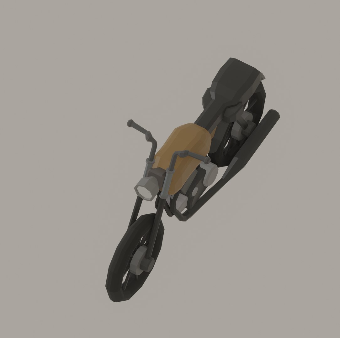 3D Low Poly Motorcycle - TurboSquid 2198965