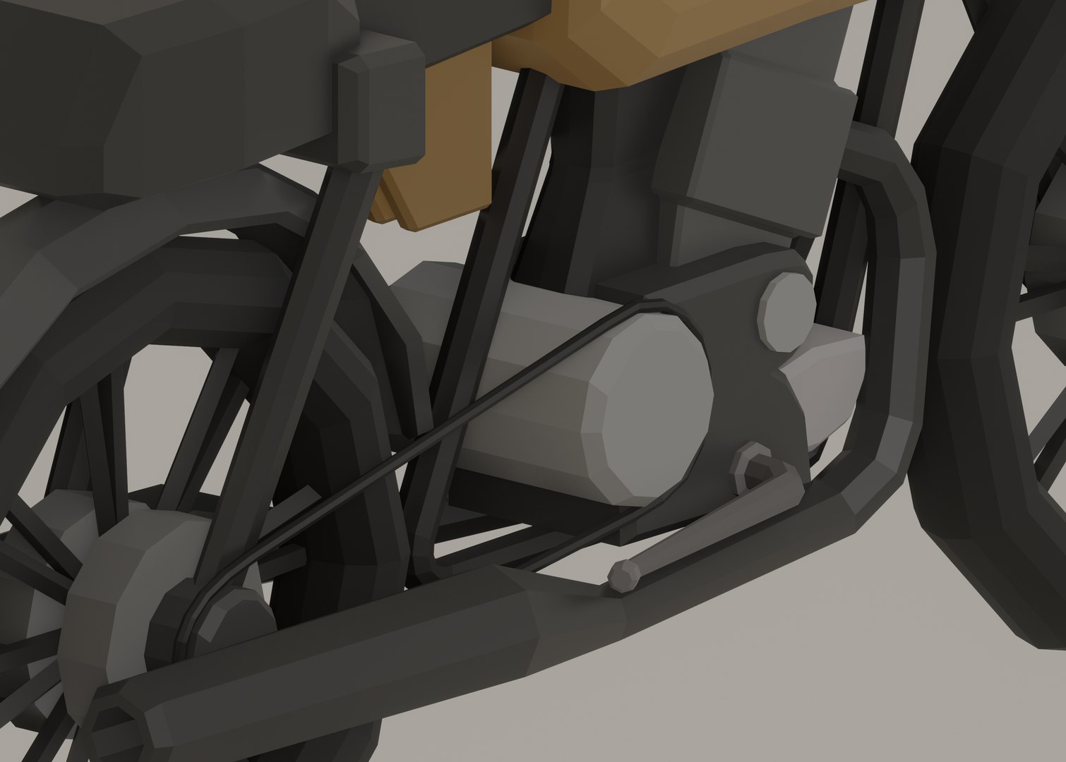 3D Low Poly Motorcycle - TurboSquid 2198965