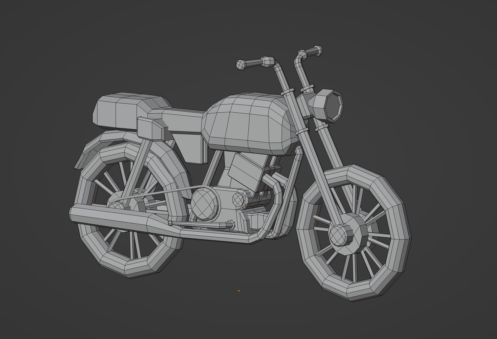 3D Low Poly Motorcycle - TurboSquid 2198965