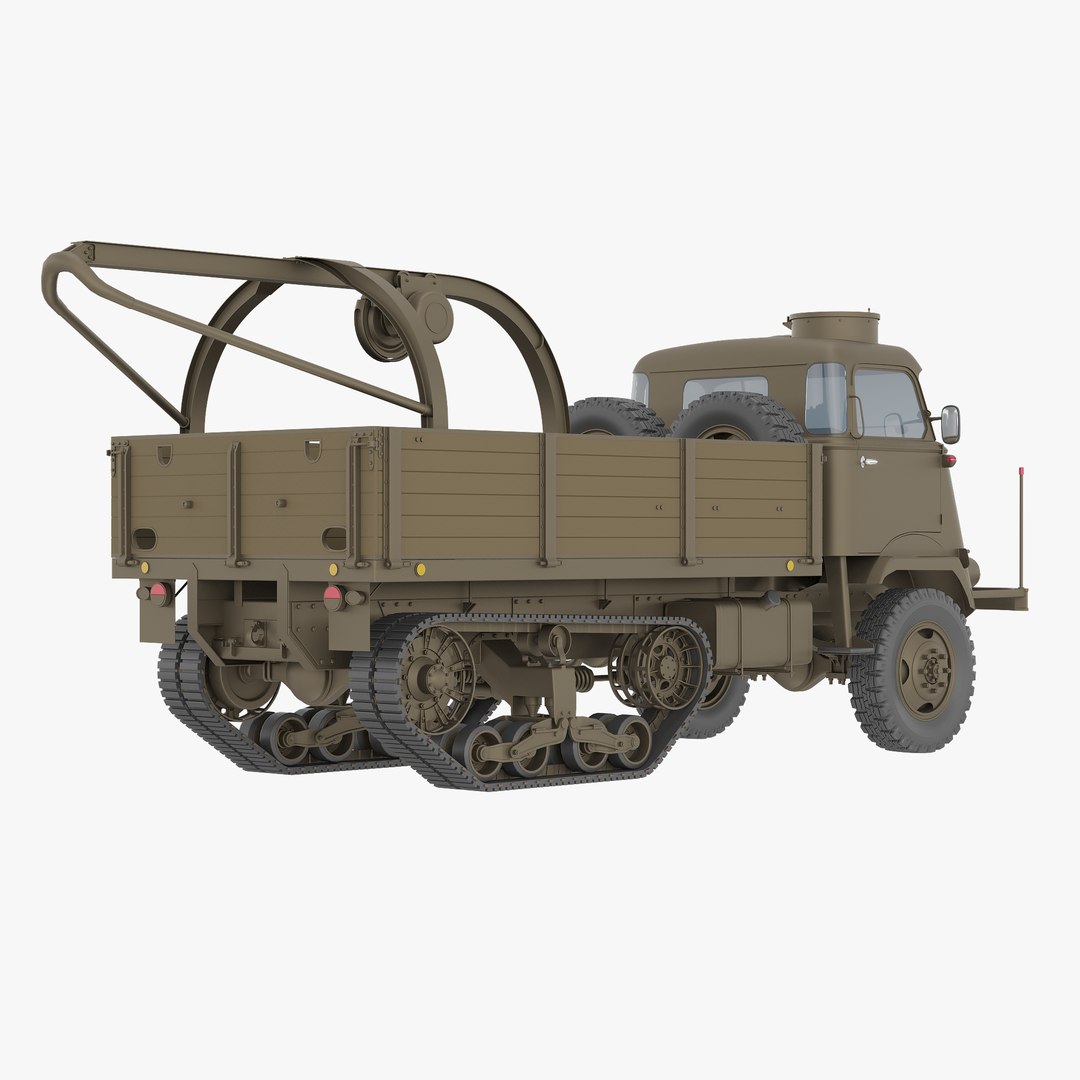 DAF V-1600 Half Track 3D Model - TurboSquid 2131972