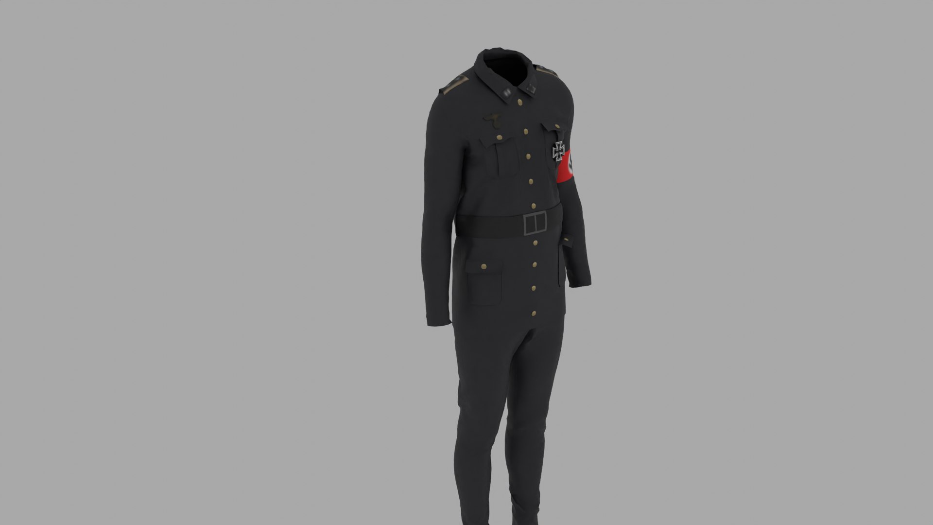 German Military Uniform WW2 SS 3D Model - TurboSquid 1973217
