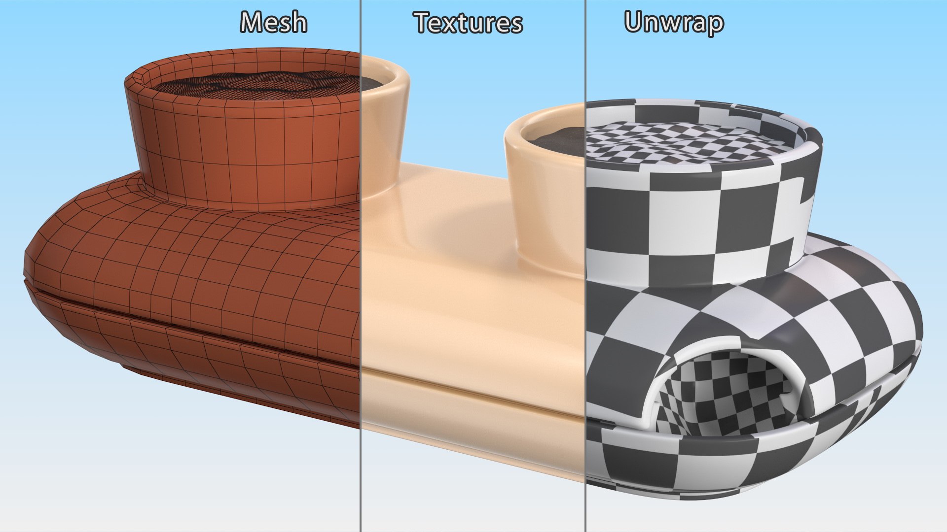 3D Sagaform Double Herb Pot Beige - TurboSquid 2217528